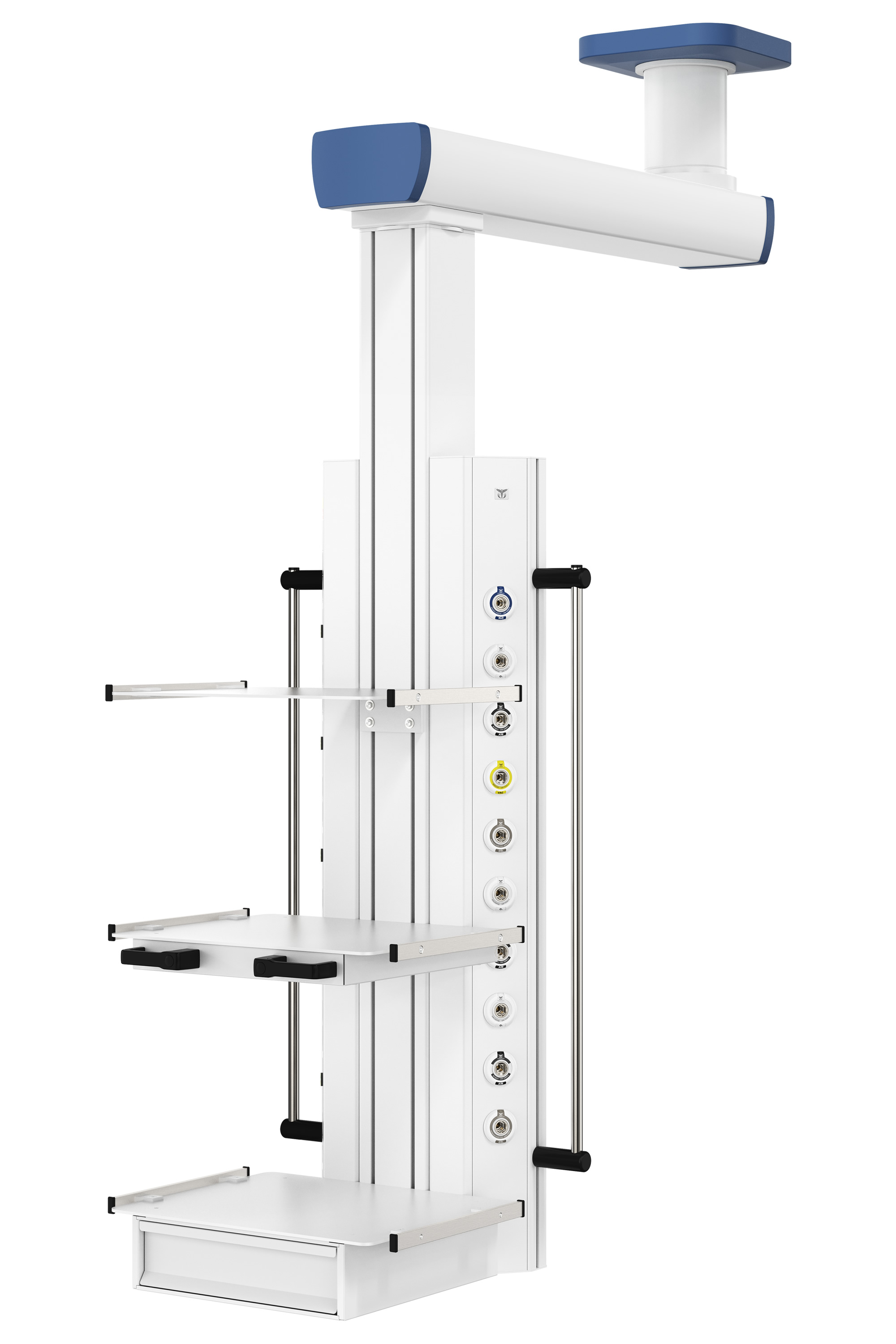 Ceiling single-arm vertical medical console CADUCEUS C1-V