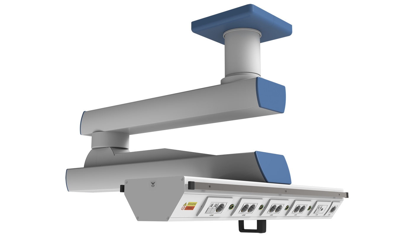 Double-arm ceiling medical console Caduceus C2E-AL